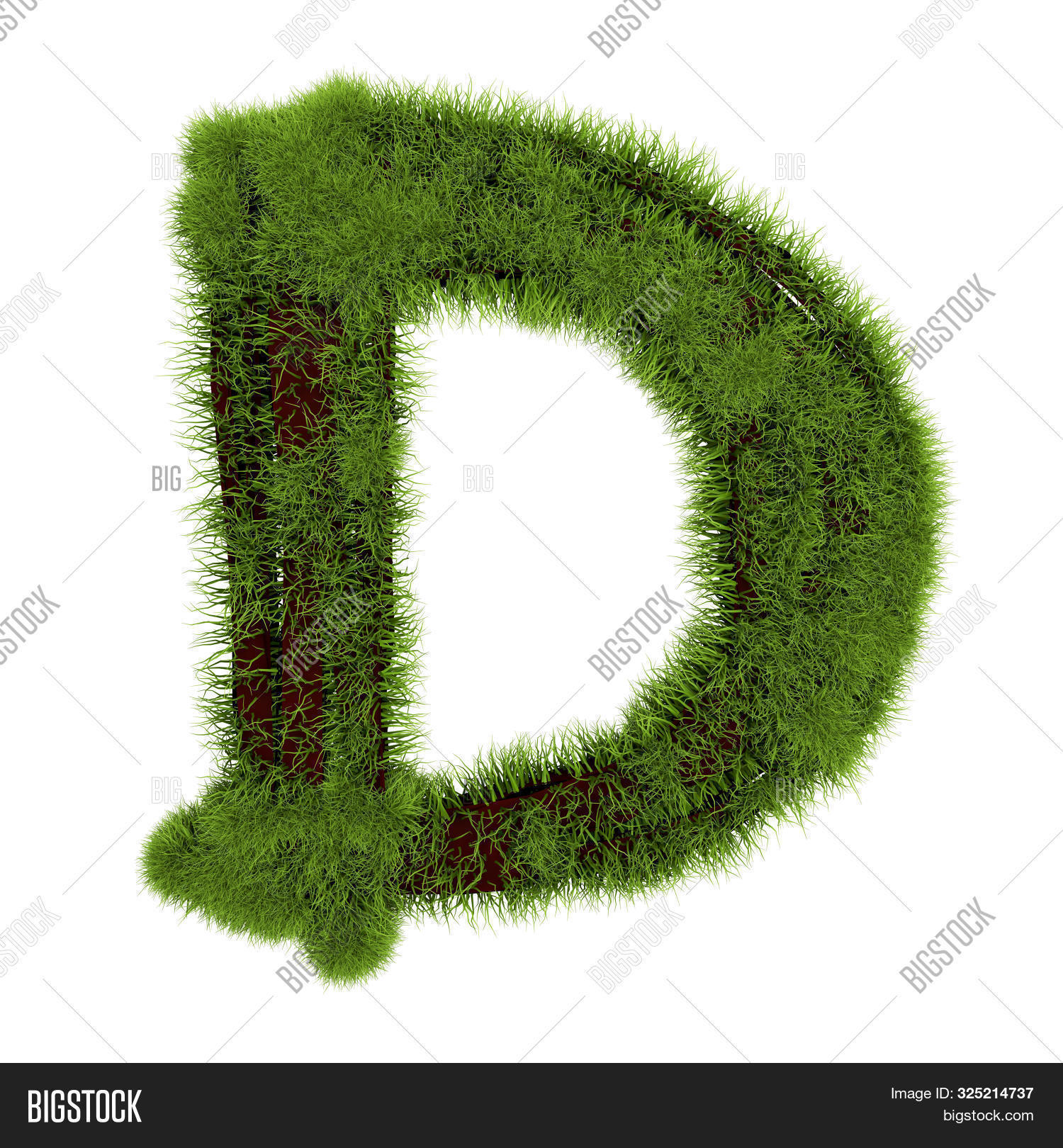 Grass Letter D Image & Photo (Free Trial) | Bigstock