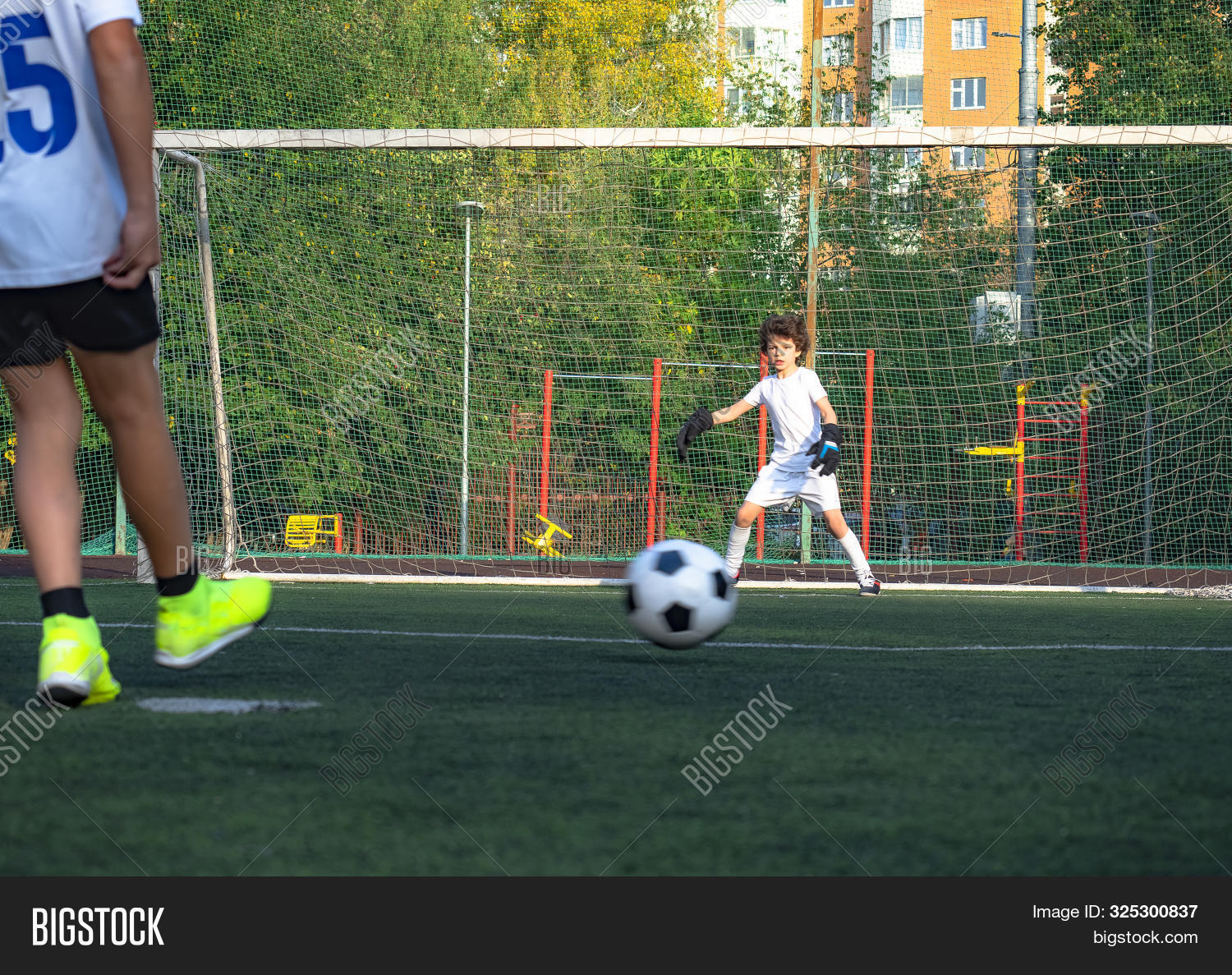 Kids Play Football On Image & Photo (Free Trial) | Bigstock