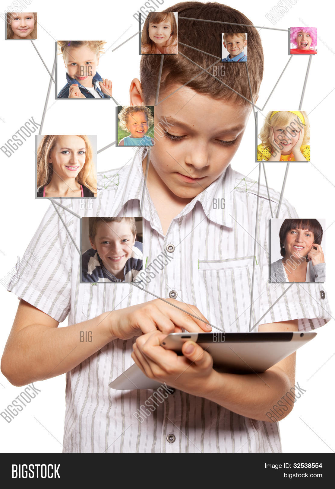 Kids Social Network. Image & Photo (Free Trial) | Bigstock