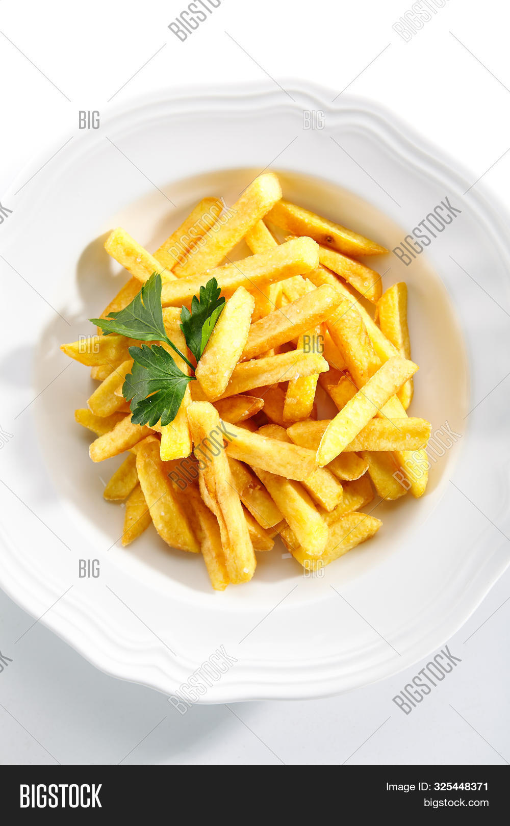 Top View Fries French Image & Photo (Free Trial) | Bigstock