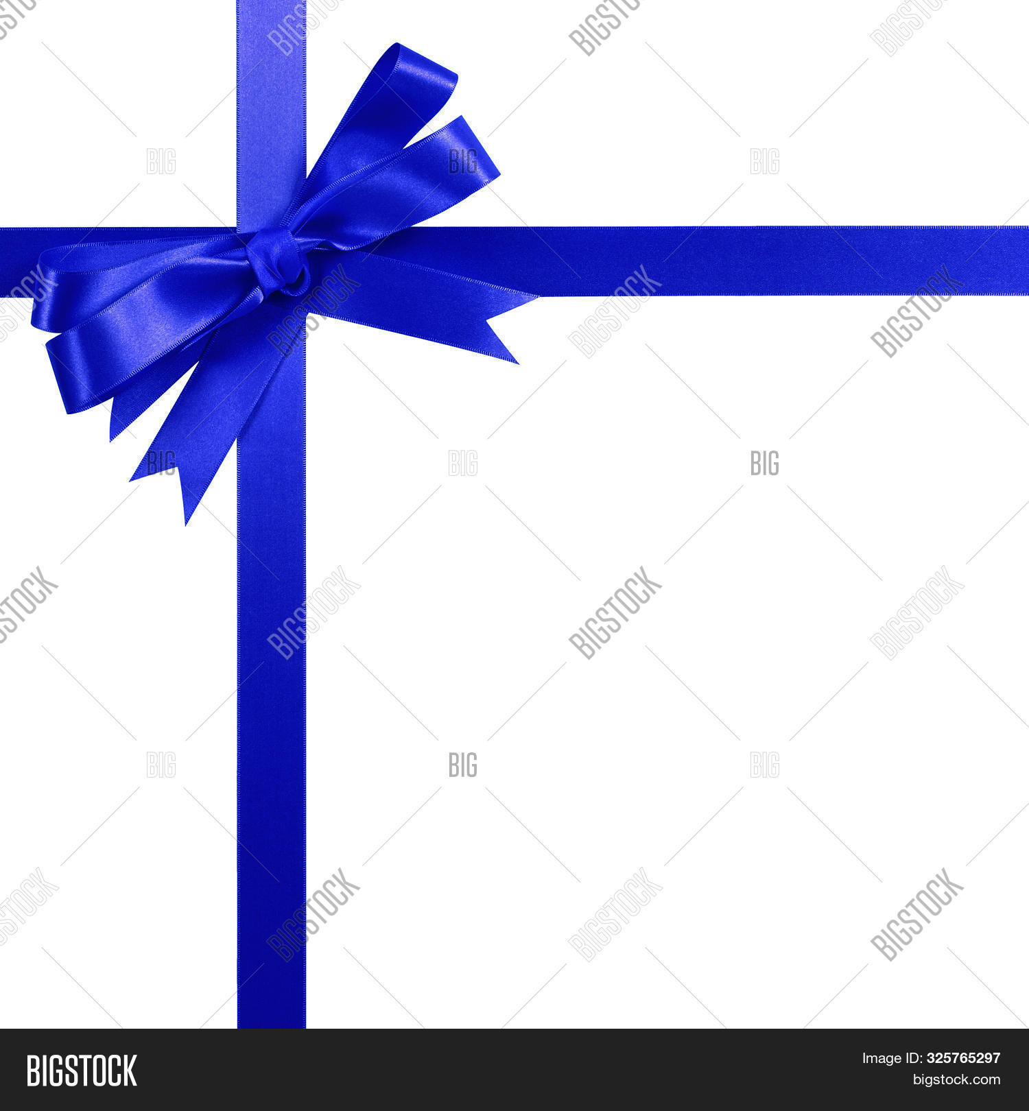 Deep Blue Gift Ribbon Image & Photo (Free Trial) | Bigstock