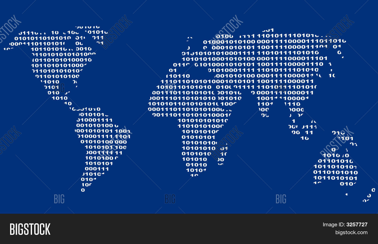 Map World Binary Code Image & Photo (Free Trial) | Bigstock