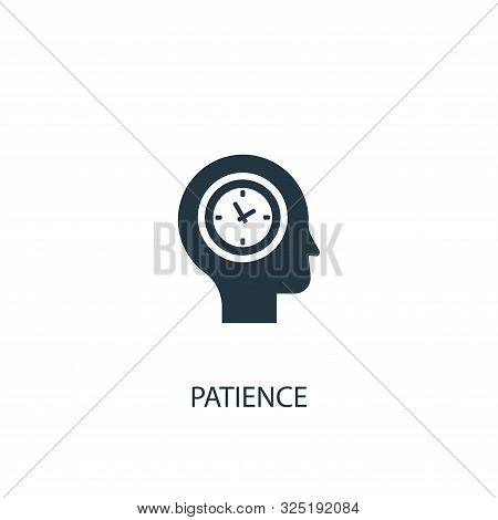 Patience Icon. Simple Vector & Photo (Free Trial) | Bigstock