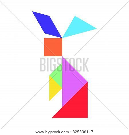 Tangram Puzzle Rabbit Vector & Photo (Free Trial) | Bigstock