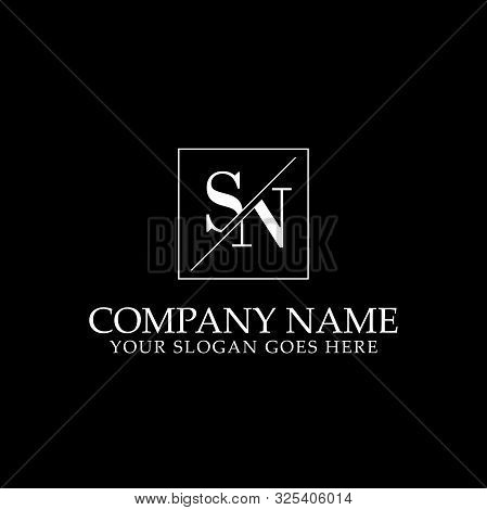 Sn Initial Logo Vector & Photo (Free Trial) | Bigstock