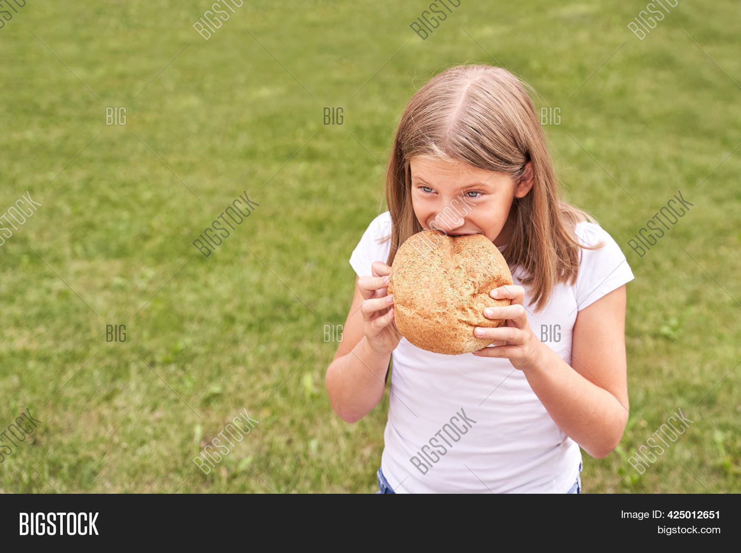 Child Holds Bite Round Image & Photo (Free Trial) | Bigstock