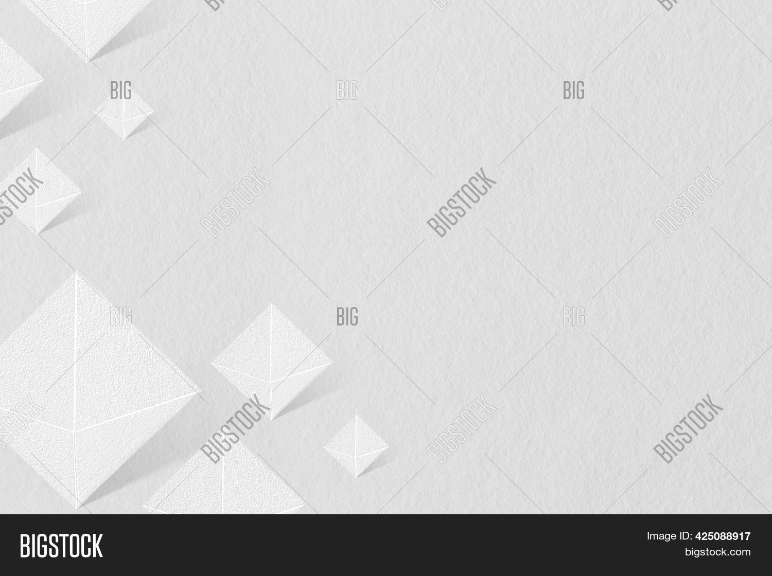 3D White Paper Craft Image & Photo (Free Trial) | Bigstock