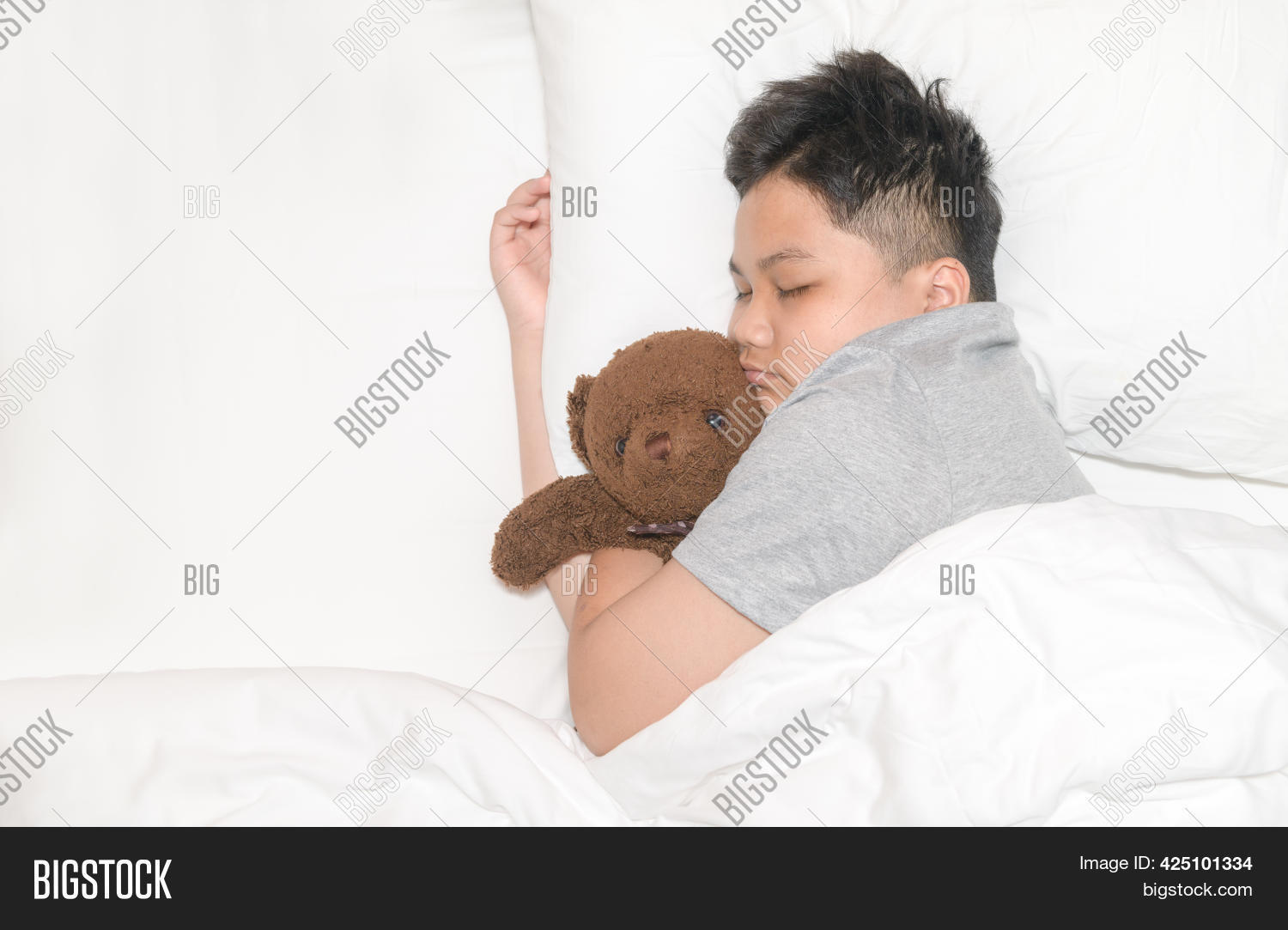 Obese Fat Boy Sleeping Image & Photo (Free Trial) | Bigstock