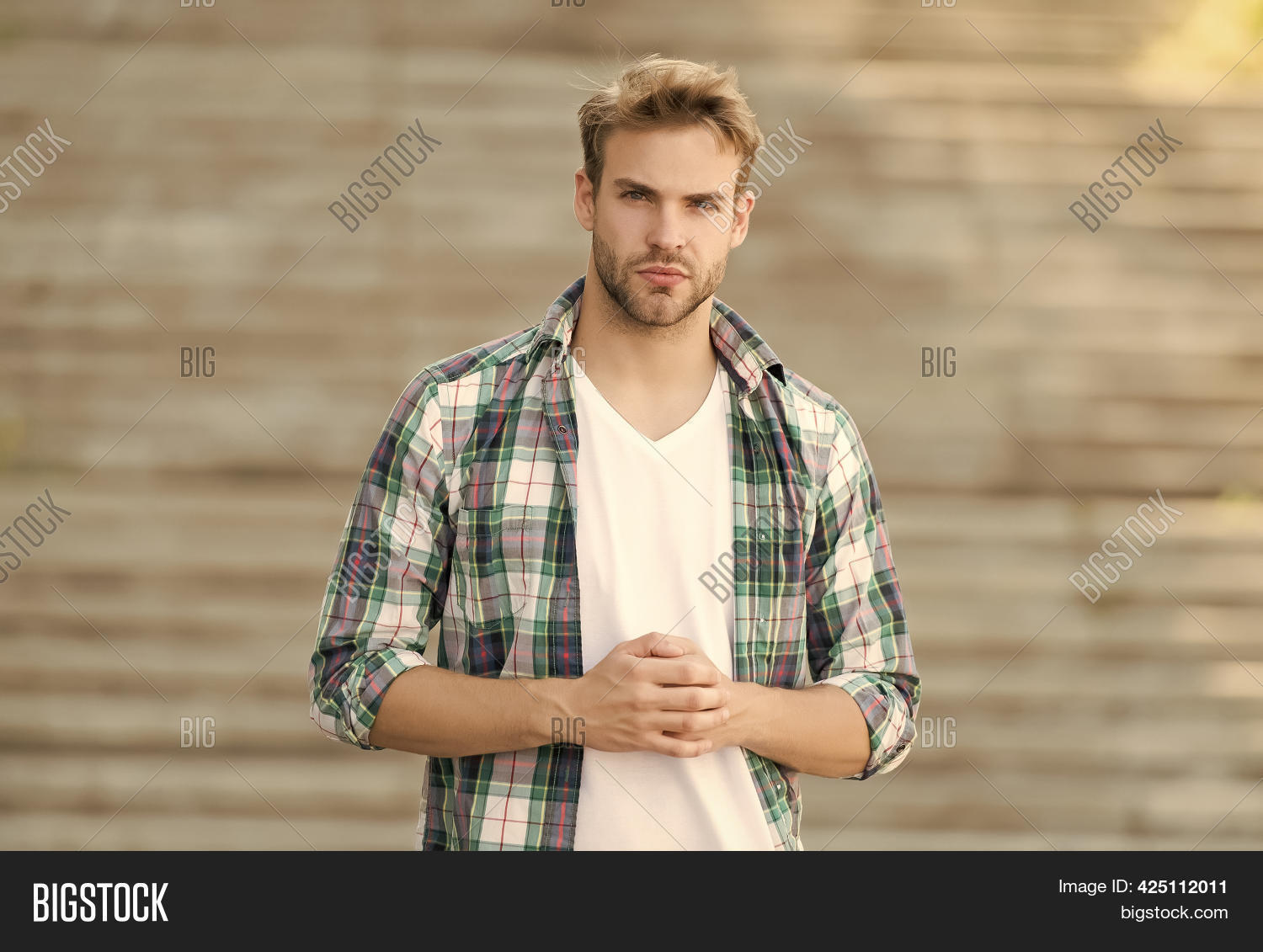 Making Man Look His Image & Photo (Free Trial) | Bigstock