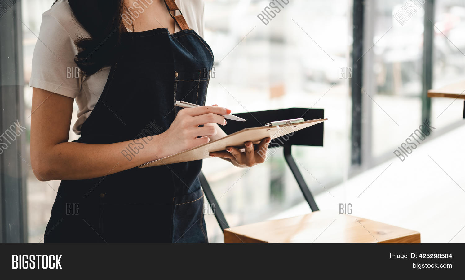 Close Female Waitress Image & Photo (Free Trial) | Bigstock