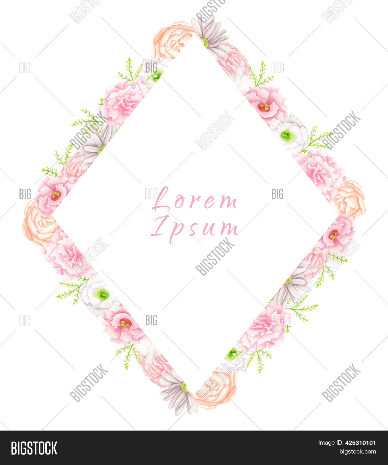 Rhombus Frame Image & Photo (Free Trial) | Bigstock