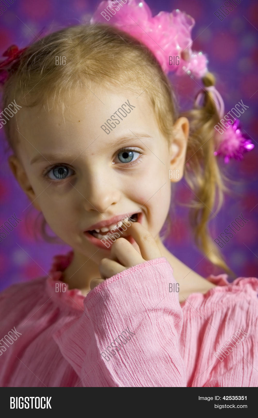 Little Girl Making Image & Photo (Free Trial) | Bigstock