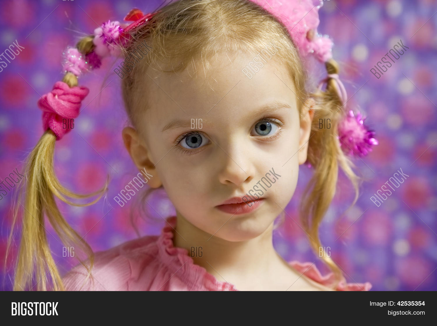 Little Girl Making Image & Photo (Free Trial) | Bigstock