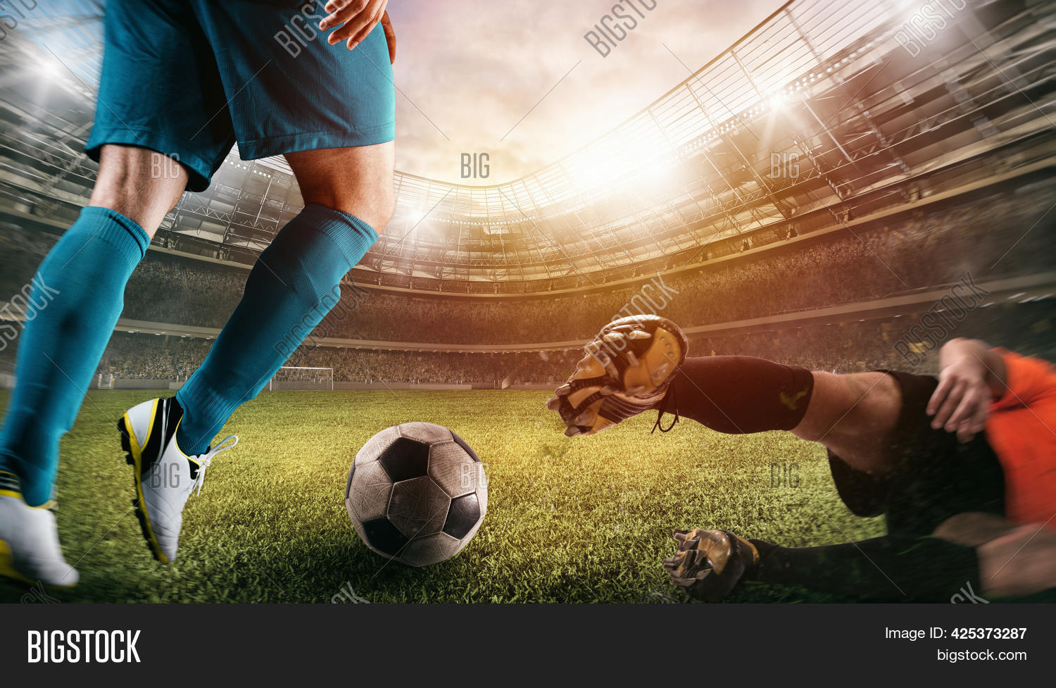 Close Football Action Image & Photo (Free Trial) | Bigstock