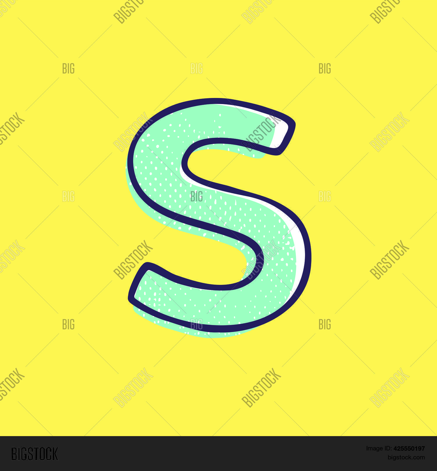 Kid Style Letter S Vector & Photo (Free Trial) | Bigstock