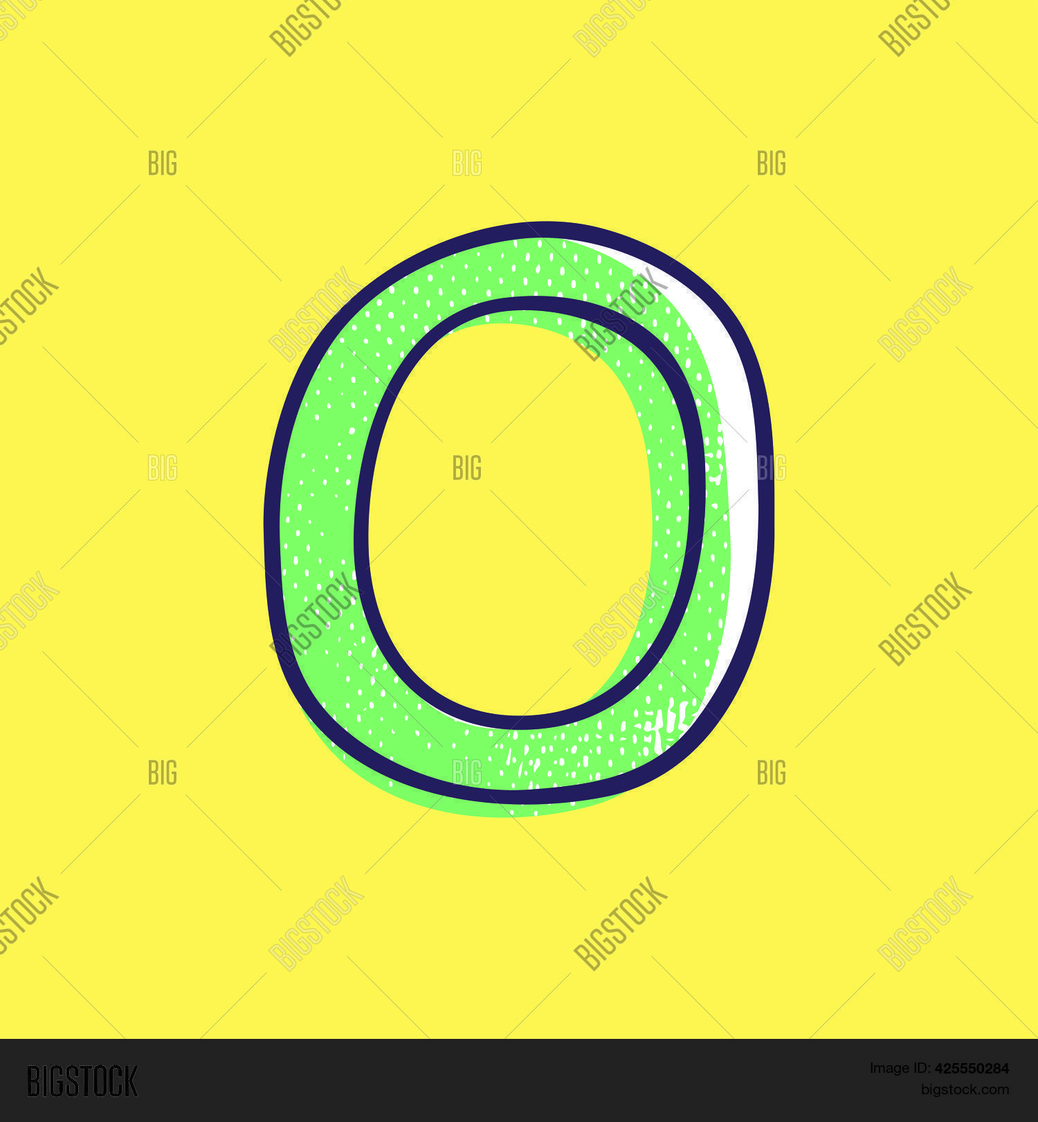 Kid Style Letter O Vector & Photo (Free Trial) | Bigstock