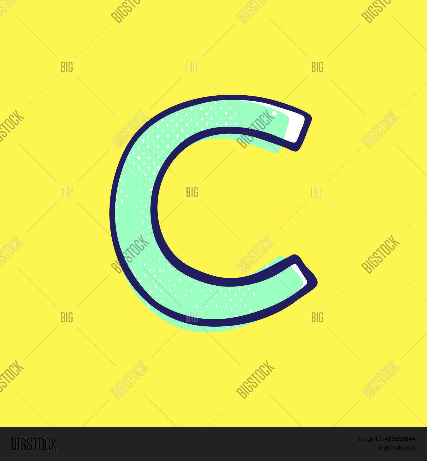 Kid Style Letter C Vector & Photo (Free Trial) | Bigstock