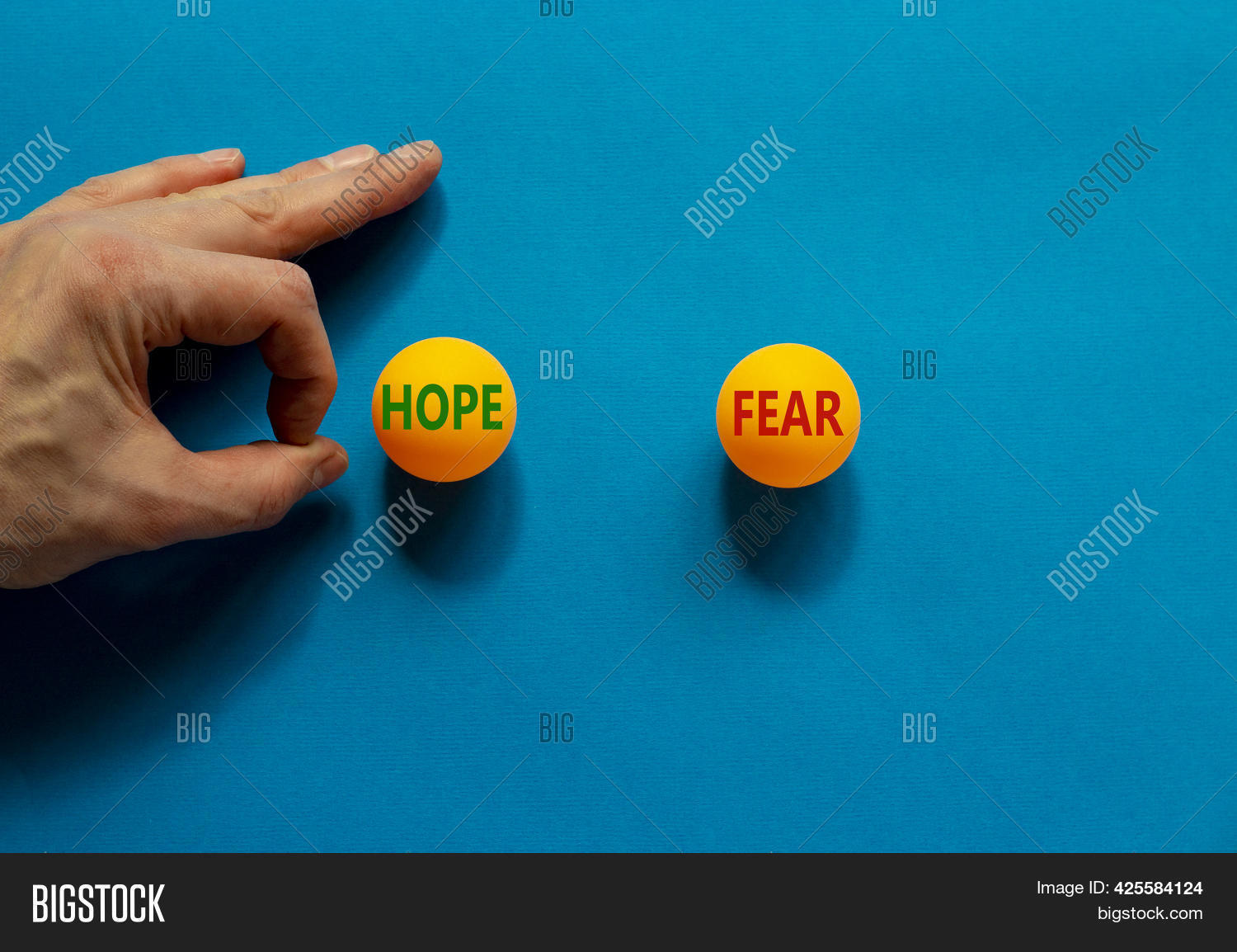 Fear Vs Hope Symbol. Image & Photo (Free Trial) | Bigstock