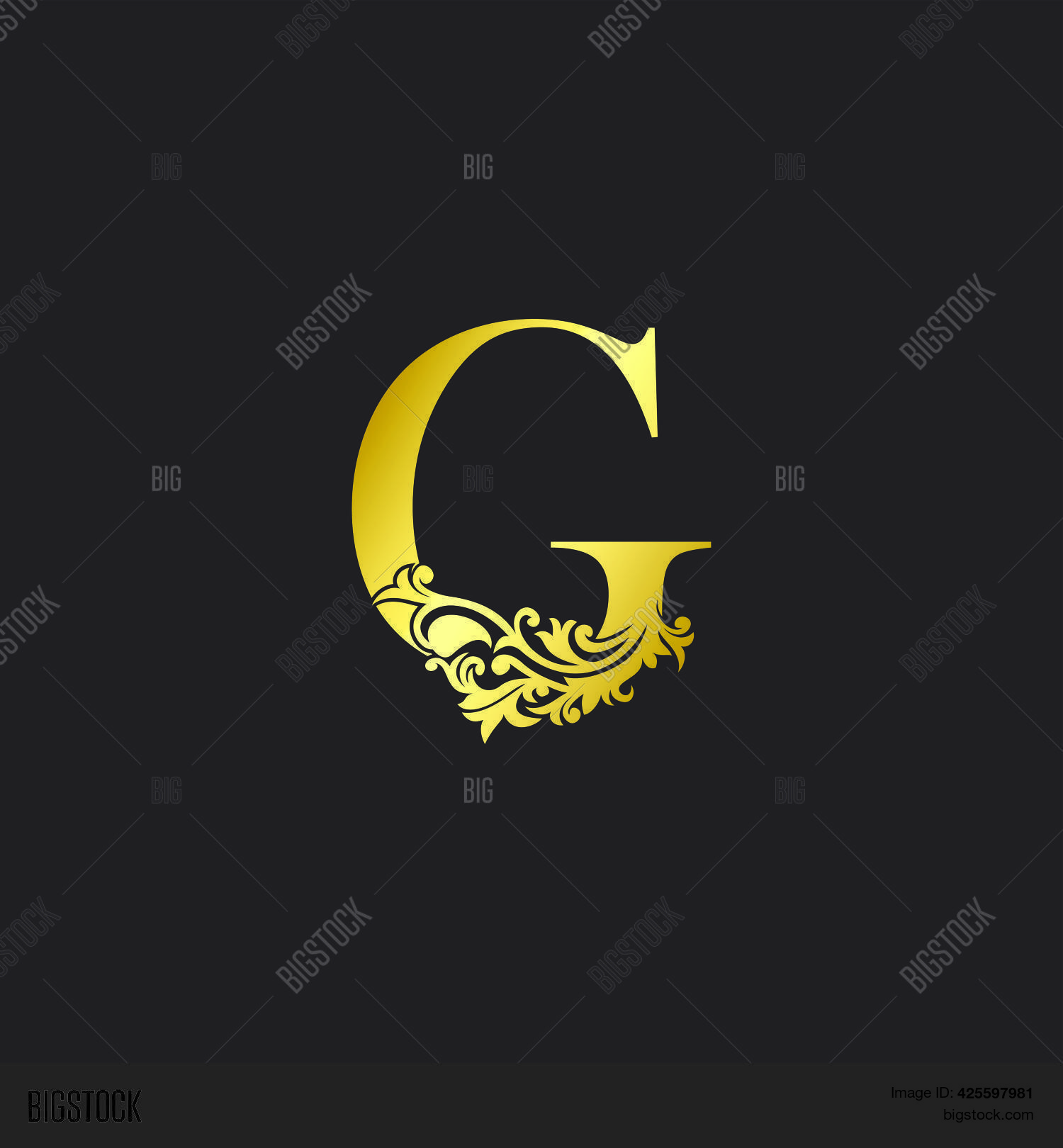 Golden Luxury Letter Vector & Photo (Free Trial) | Bigstock