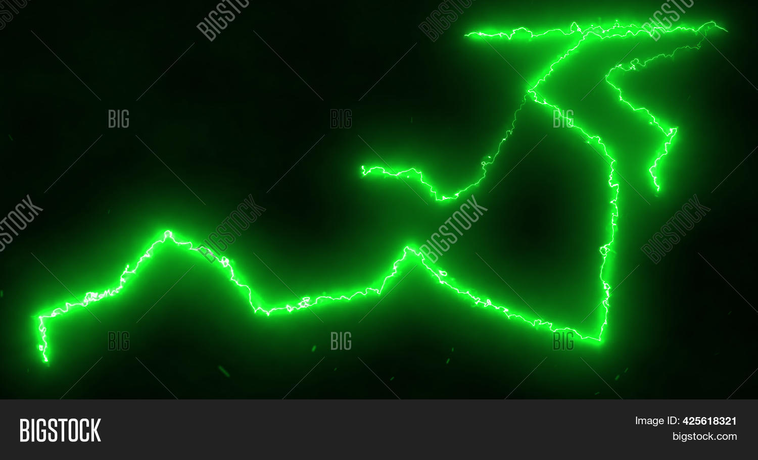 Green Lightning Bolts Image & Photo (Free Trial) | Bigstock