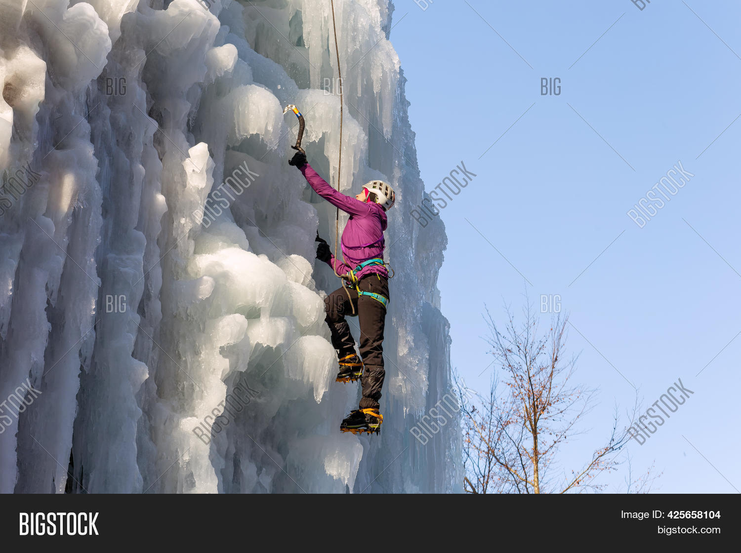 Female Ice Climber Image & Photo (Free Trial) | Bigstock