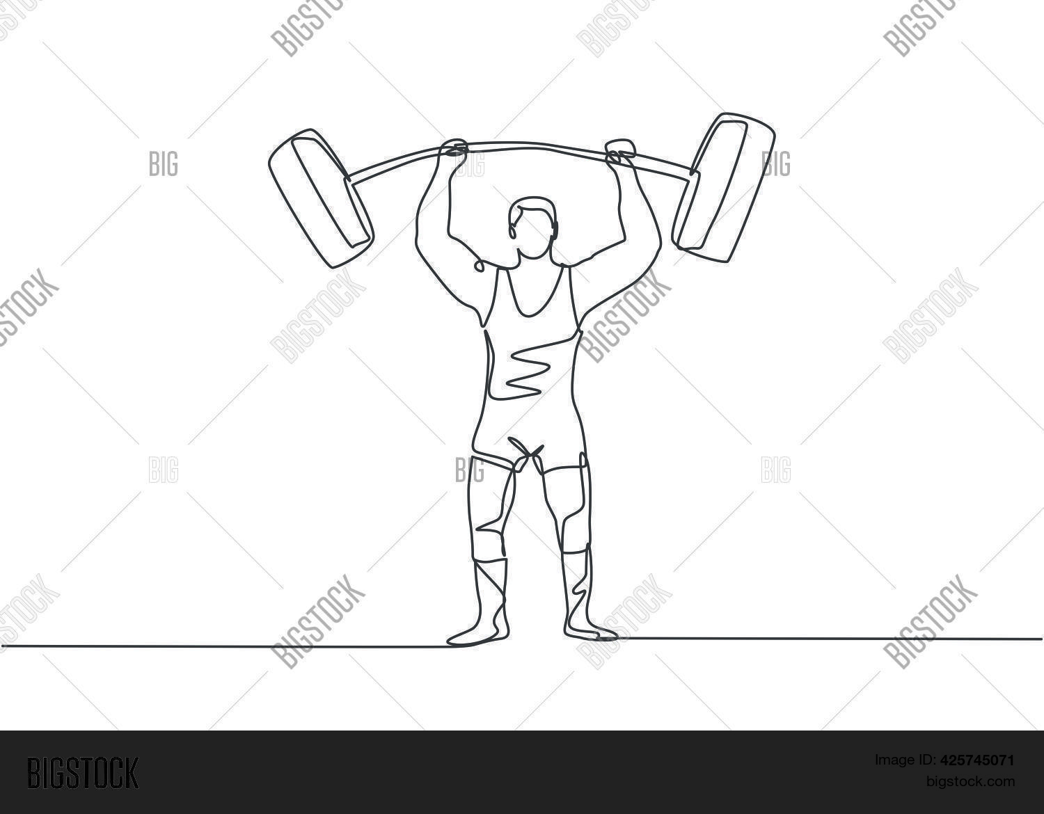 Continuous One Line Vector & Photo (Free Trial) | Bigstock