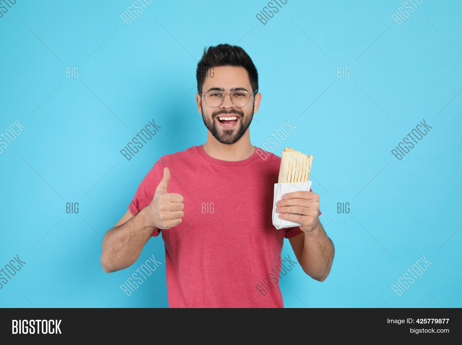 Happy Young Man Tasty Image & Photo (Free Trial) | Bigstock