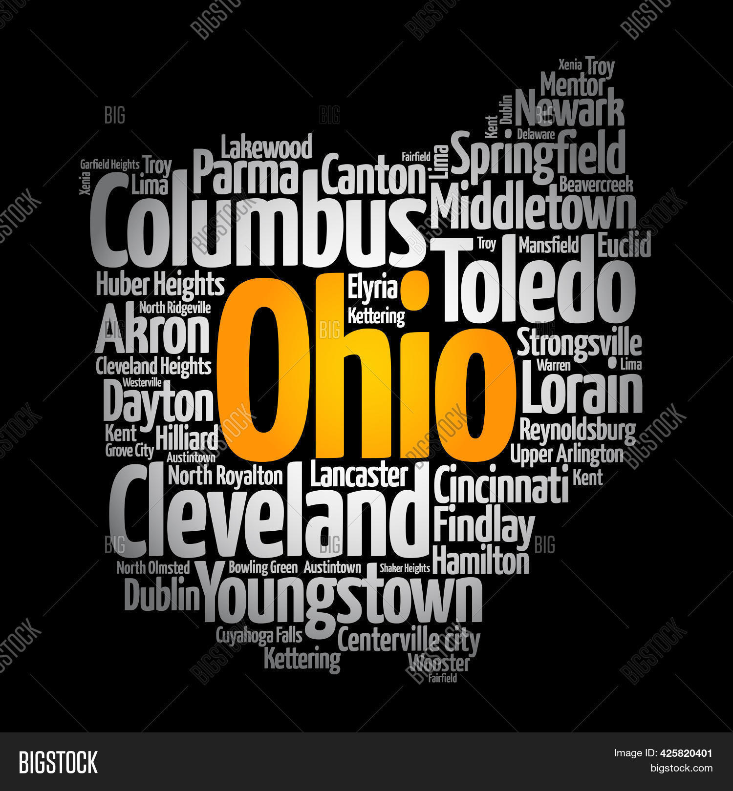 List Cities Ohio Usa Image & Photo (Free Trial) | Bigstock