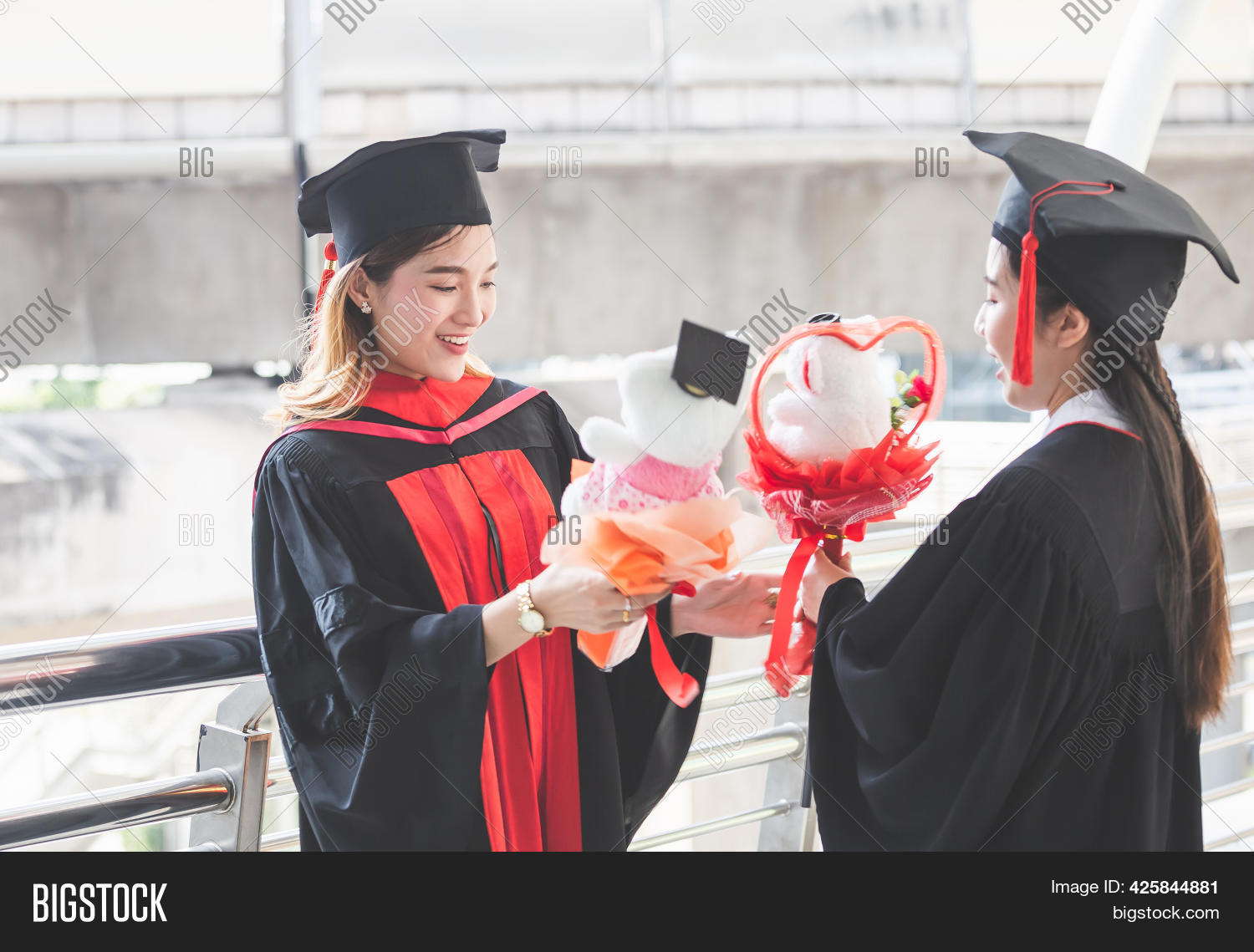 Happy Women Graduate Image & Photo (Free Trial) | Bigstock