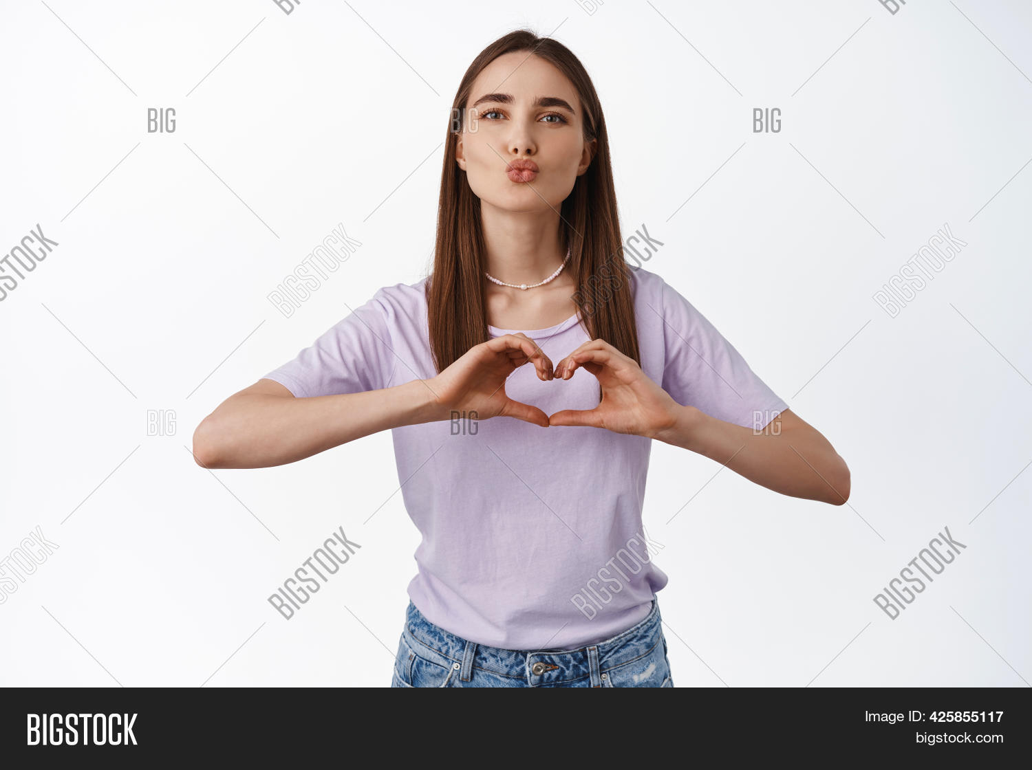 Cute Girl Kissing Image And Photo Free Trial Bigstock