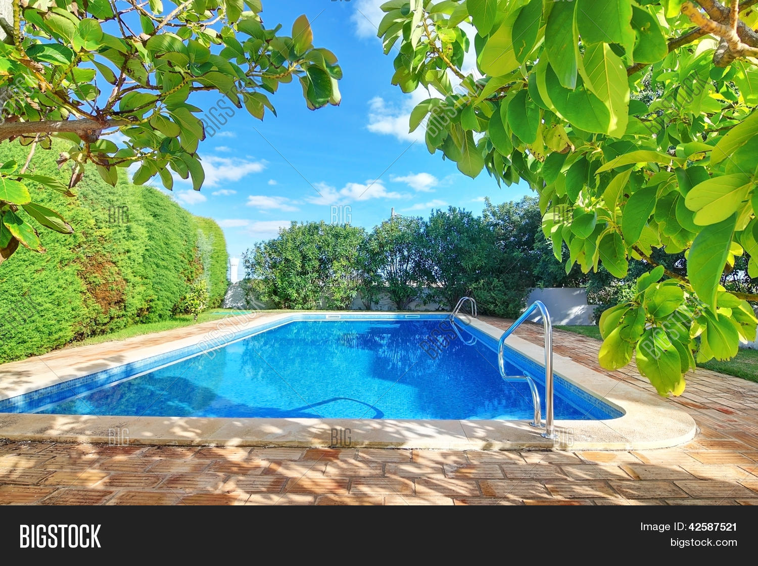 Outdoor Swimming Pool Image & Photo (Free Trial) | Bigstock