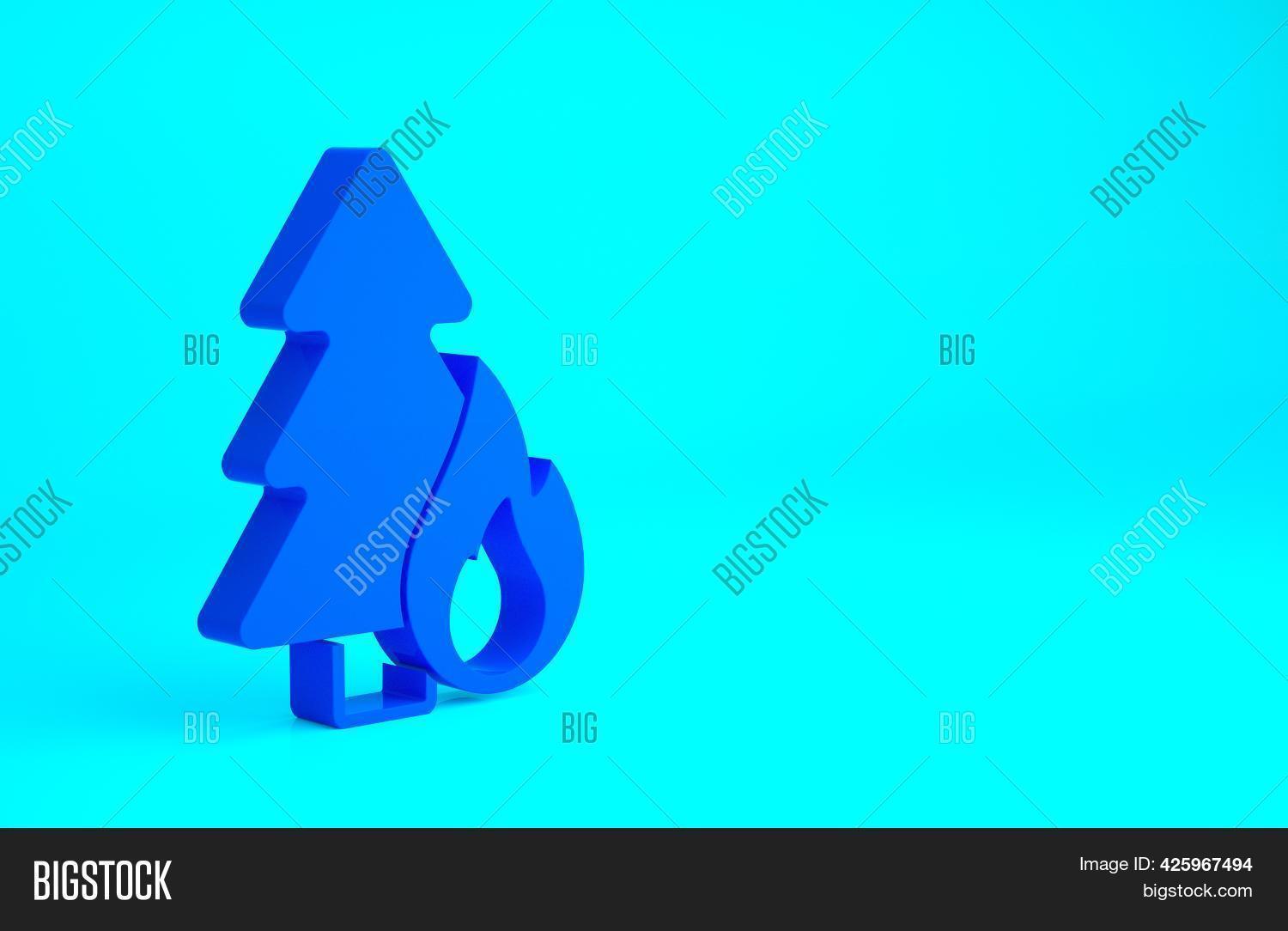 Blue Burning Forest Image & Photo (Free Trial) | Bigstock