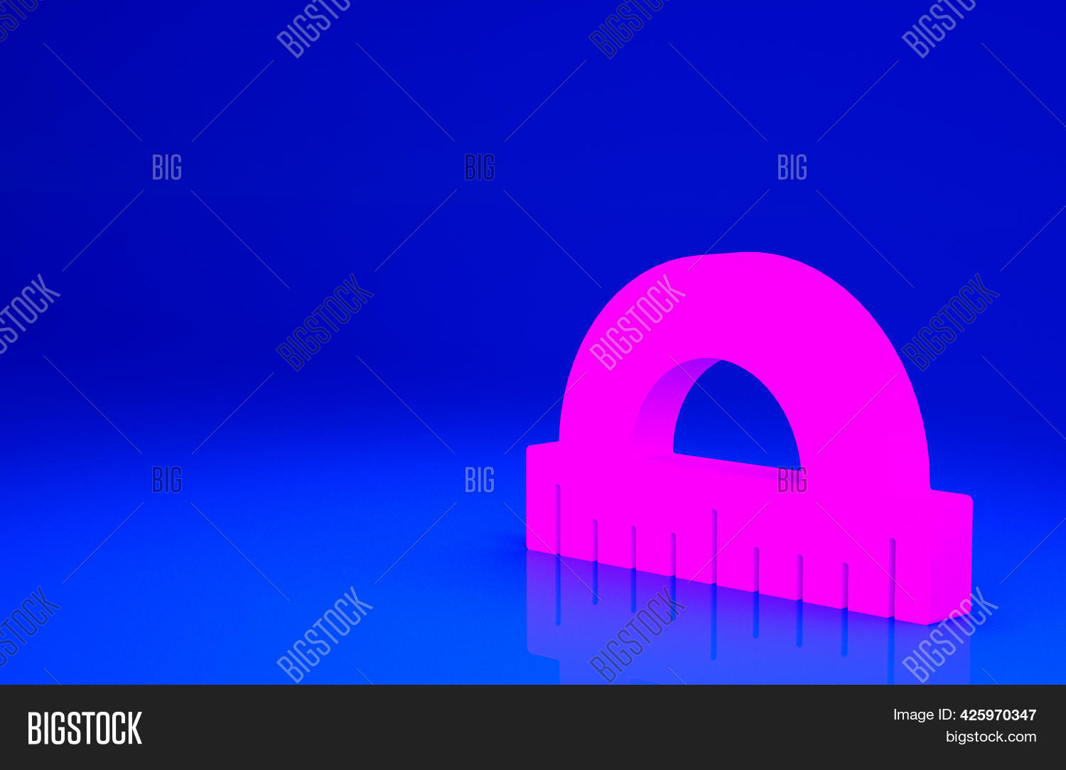 Pink Protractor Grid Image & Photo (Free Trial) | Bigstock