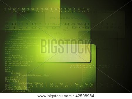Dark Green Technology Vector & Photo (Free Trial) | Bigstock