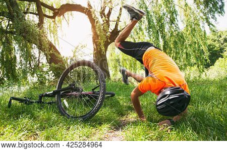 Man Falling Bike On Image & Photo (Free Trial) | Bigstock