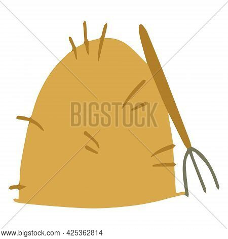 Haystack Orange Color Vector & Photo (Free Trial) | Bigstock