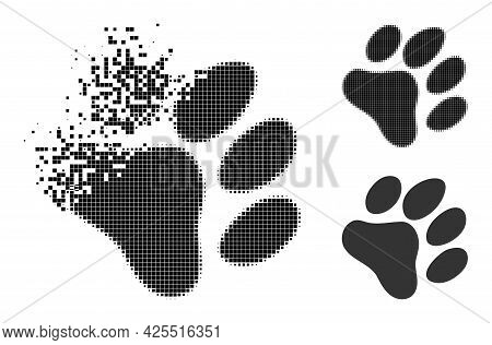 Damaged Pixelated Paw Vector & Photo (Free Trial) | Bigstock