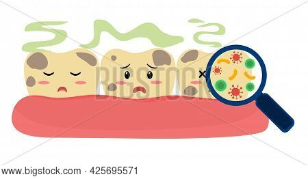 Dirty Smelly Teeth Vector & Photo (Free Trial) | Bigstock