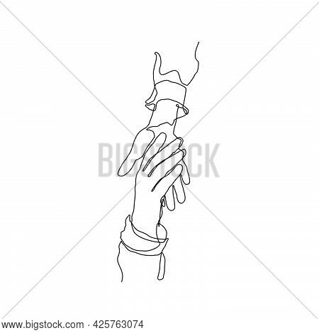 Continuous Line Vector & Photo (Free Trial) | Bigstock