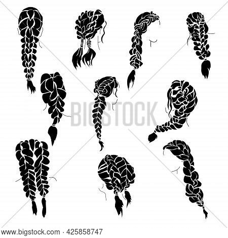 Set Braids Vector & Photo (Free Trial) | Bigstock
