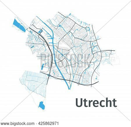 Utrecht Map. Detailed Vector & Photo (Free Trial) | Bigstock