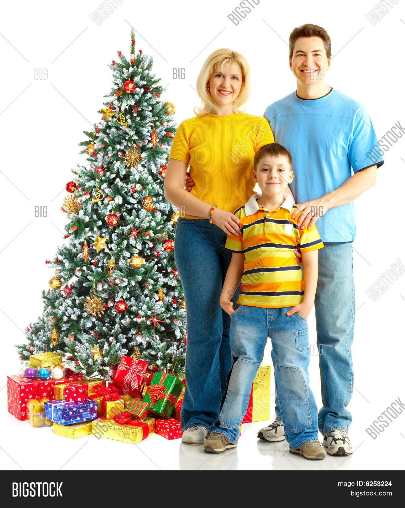 Family Christmas Tree Image & Photo (Free Trial) | Bigstock