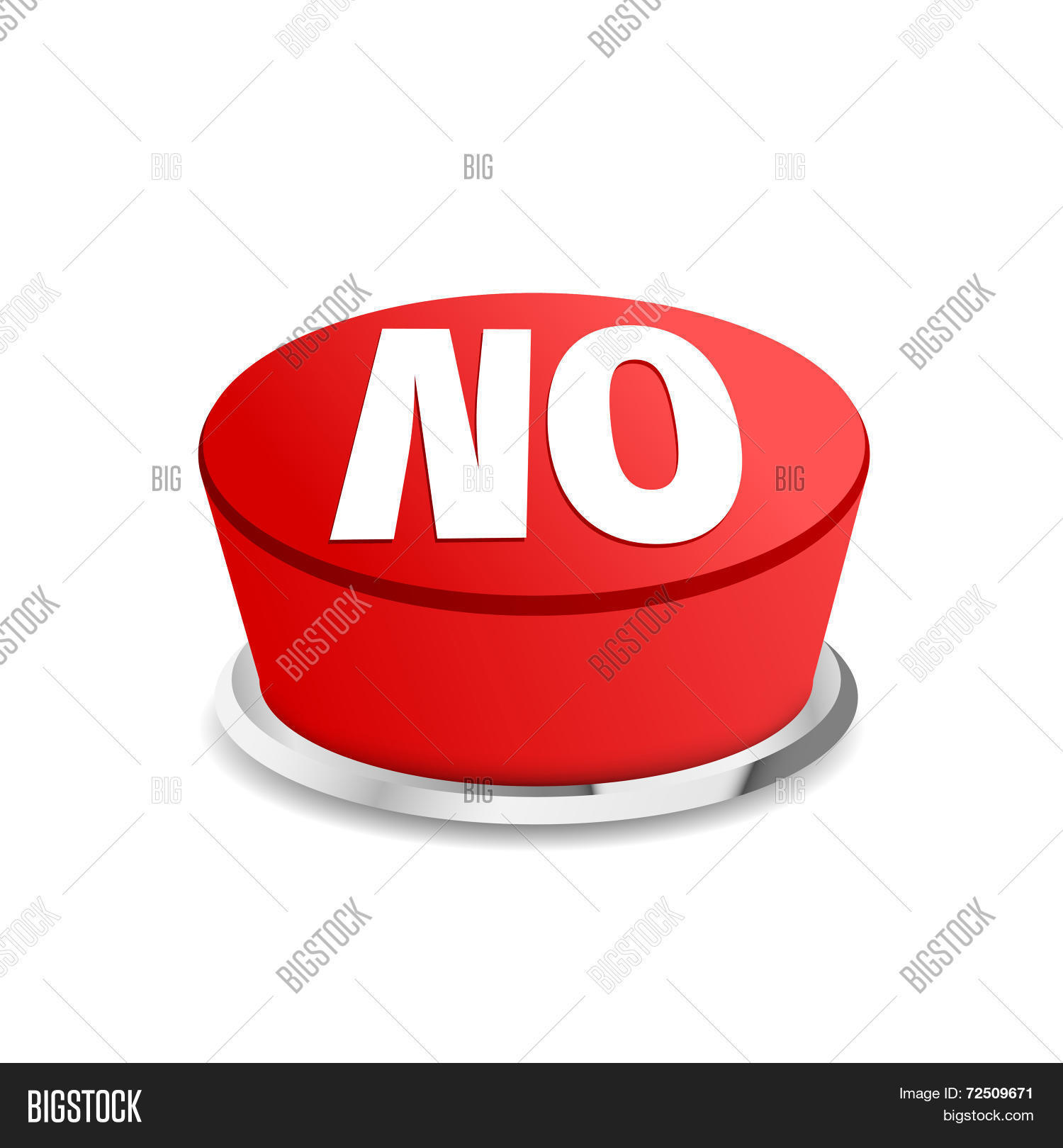 Time Say No Button Vector & Photo (Free Trial) | Bigstock