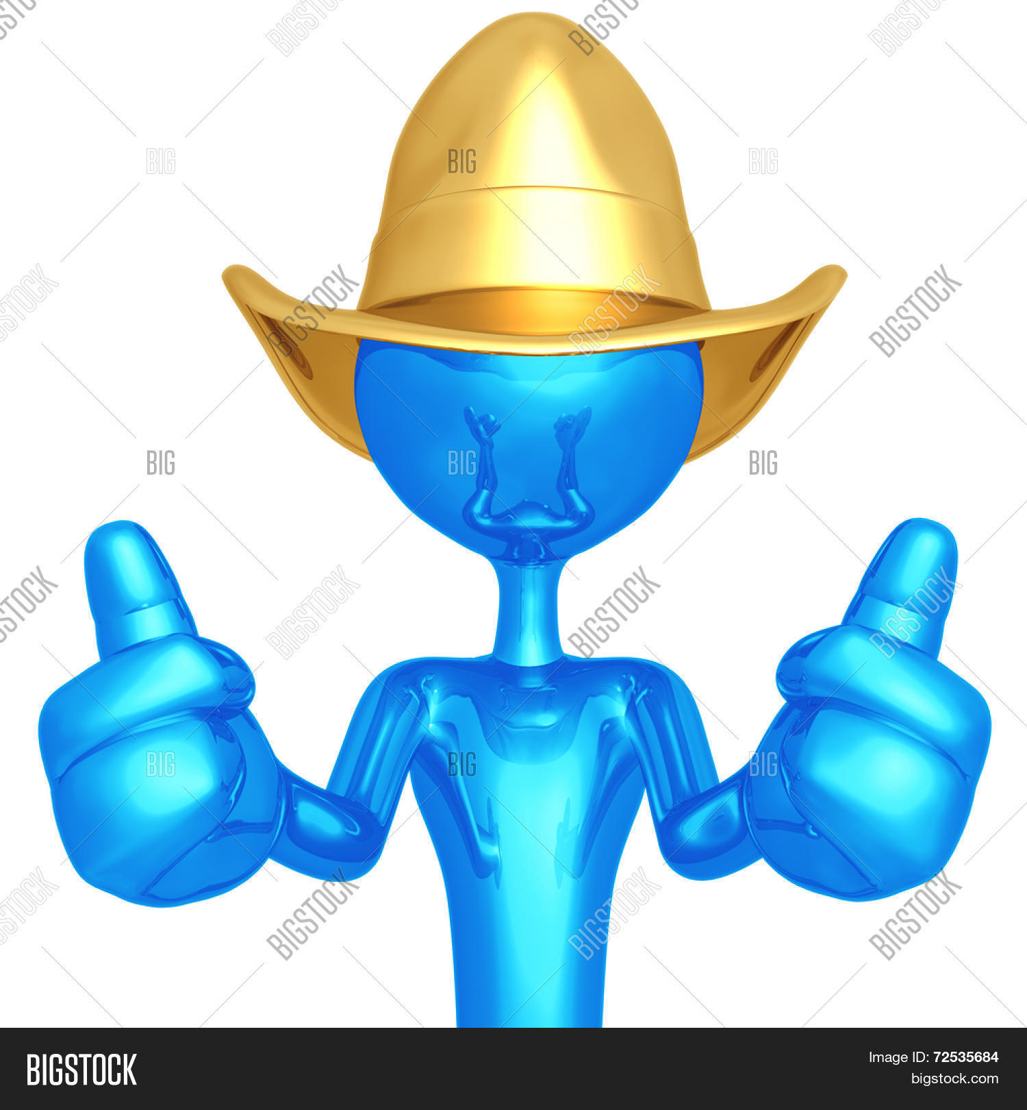 Cowboy Two Thumbs Image & Photo (Free Trial) | Bigstock