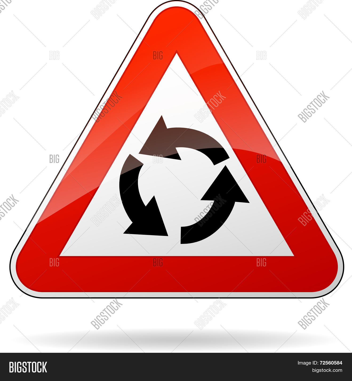 Roundabout Sign Image & Photo (Free Trial) | Bigstock