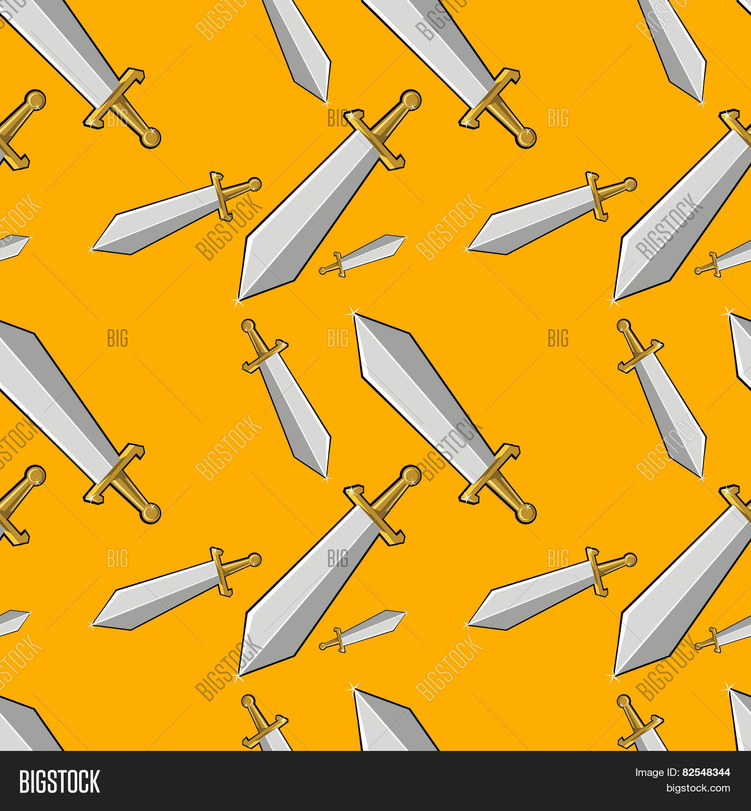 Swords Cartoon Vector & Photo (Free Trial) | Bigstock