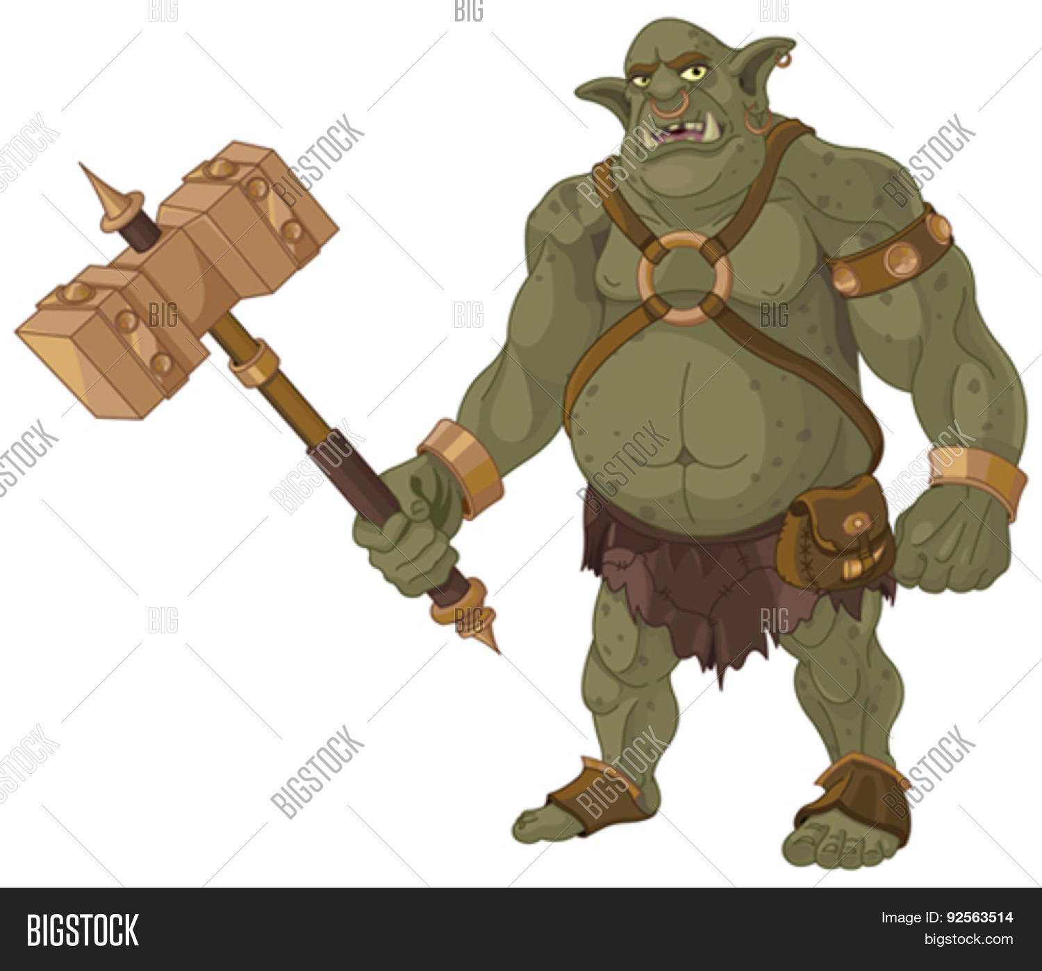 Big Fat Troll Wood Vector & Photo (Free Trial) | Bigstock