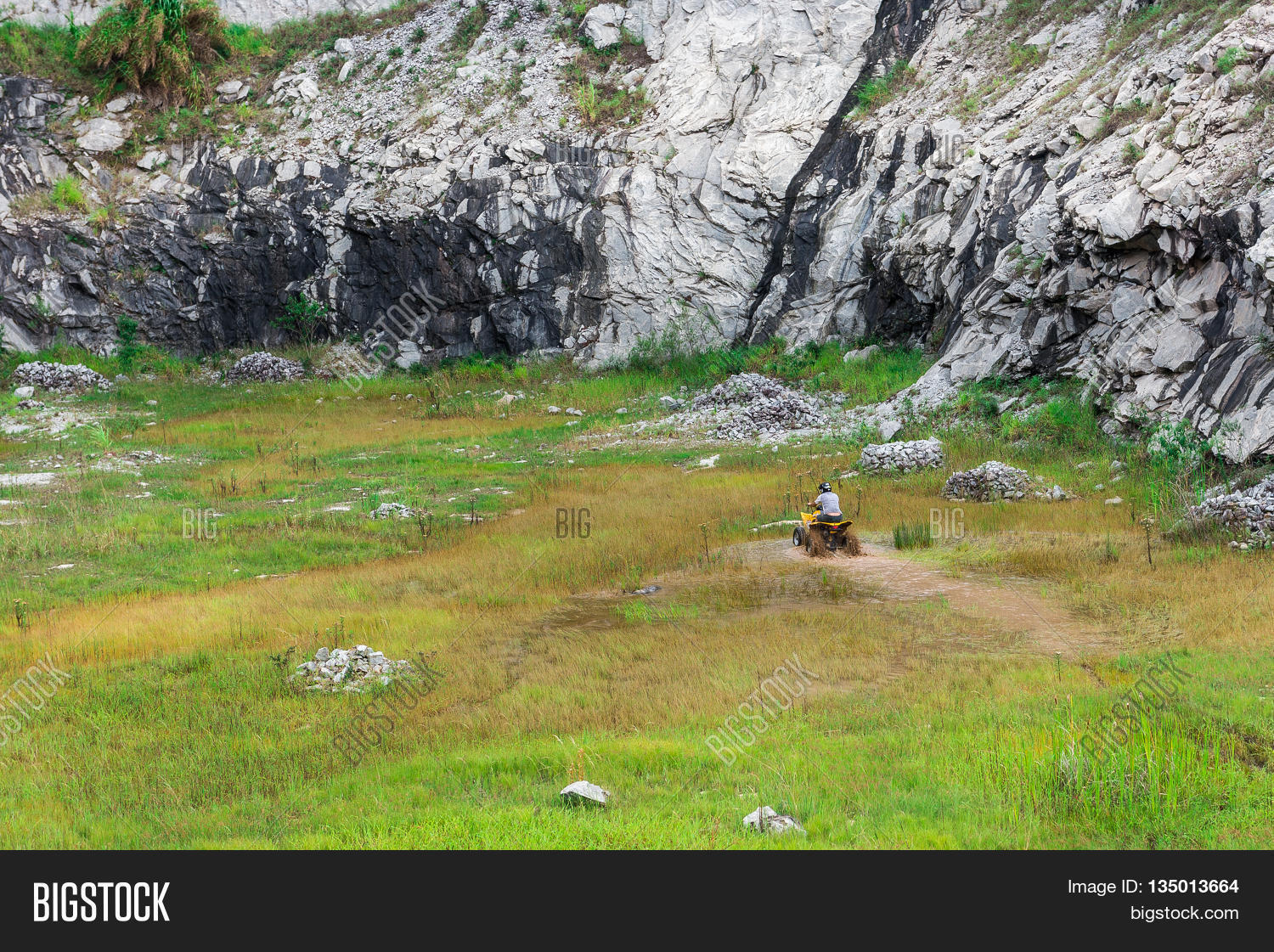 Man Off Road Quad Bike Image & Photo (Free Trial) | Bigstock