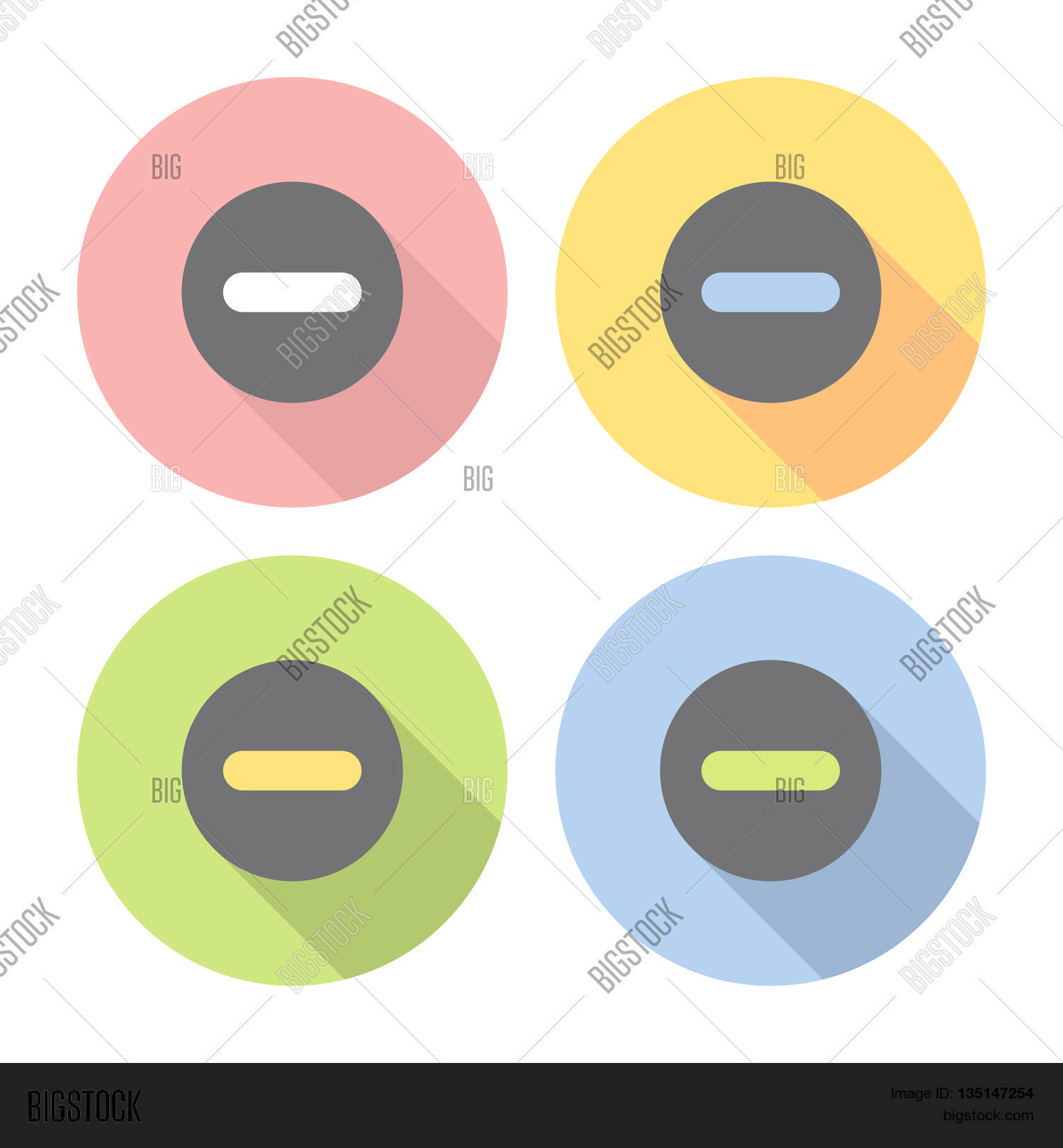 Minus Mathematical Vector & Photo (Free Trial) | Bigstock