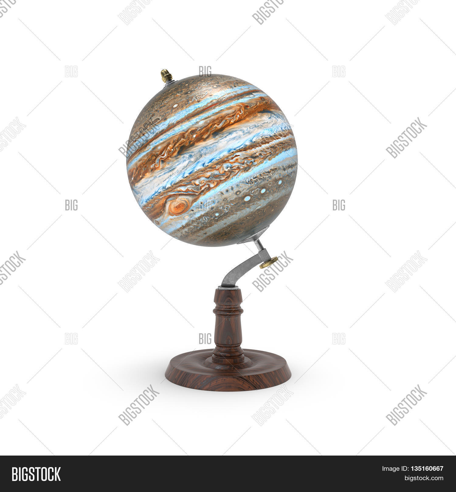 Globe Map Jupiter 3d Image & Photo (Free Trial) | Bigstock